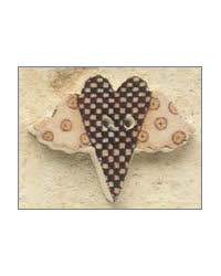 Checkerboard Flying Heart | Cross Stitch Item