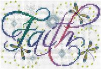 "Faith" | Cross Stitch Kit at Everything Cross Stitch