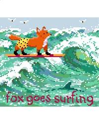 "FOX GOES SURFING" | Cross Stitch Pattern