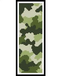 "Camouflage Bookmark" | Cross Stitch Pattern