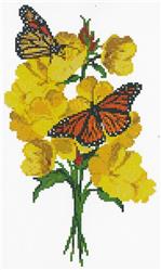 "Primrose and Butterflies" | Cross Stitch Pattern