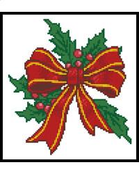 "Christmas Bow" | Cross Stitch Pattern