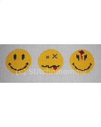 "Smiley Trio" | Cross Stitch Pattern