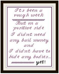 "Rough Week" | Cross Stitch Pattern