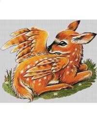 "Winged Fawn, by Alvia Alcedo"