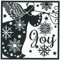 "Snowflake Angel Silhouette" | Cross Stitch Pattern