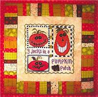 "3 Jacks In A Pumpkin Patch" | Cross Stitch Pattern