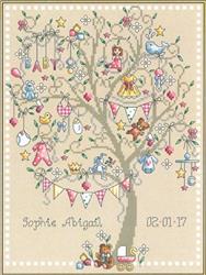 "Baby Girl Tree" | Cross Stitch Pattern