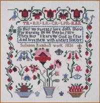 "Susanna Rambo 1836 Sampler" | Cross Stitch Pattern