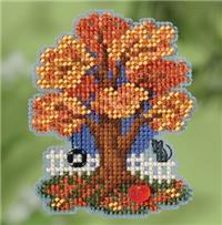 "Fall Tree Counted Cross Stitch Kit"