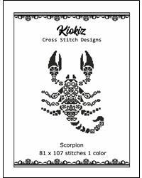 "Black Scorpion" | Cross Stitch Pattern