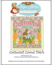 "Cottontail Carrot Patch" | Cross Stitch Pattern