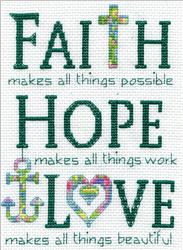 "Faith" | Cross Stitch Kit at Everything Cross Stitch
