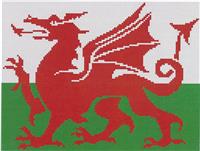 "Welsh Flag" | Cross Stitch Pattern