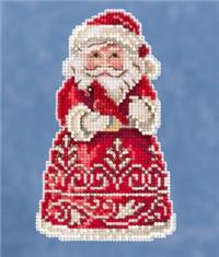 "Santa With Cardinal" | Cross Stitch Kit