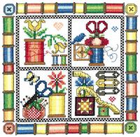 "Spools in Bloom" | Cross Stitch Pattern