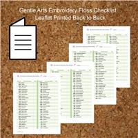 "Embroidery Floss Checklist Gentle Arts"