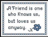 "Friend" | Cross Stitch Pattern