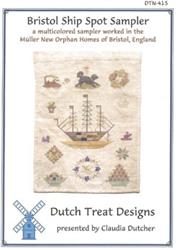 "Bristol Ship Spot Sampler" | Cross Stitch Pattern