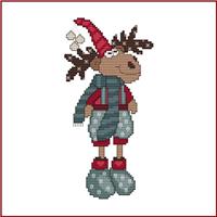 "Christmas Moose" | Cross Stitch Pattern