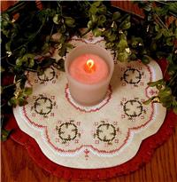 "Little Candle Mats - Flower Wreath"