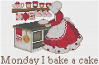 "Monday" | Cross Stitch Pattern