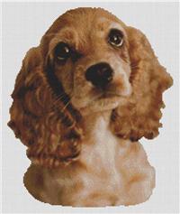 "Cocker Spaniel Puppy" | Cross Stitch Pattern