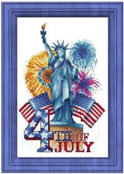 "4th of July" | Cross Stitch Pattern