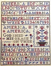 "America Sampler" | Cross Stitch Pattern