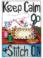 "Keep Calm & Stitch On" | Cross Stitch Pattern