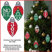 "Christmas Light Bulb Ornaments Set 1"
