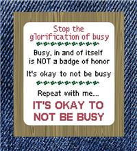 "Being Busy" | Cross Stitch Pattern