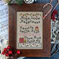 "Hope, Love, Happiness" | Cross Stitch Pattern