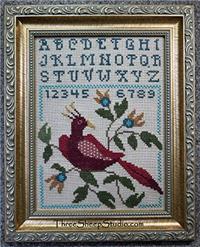 "Red Bird Sampler" | Cross Stitch Pattern