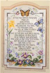 "Floral Lord's Prayer" | Cross Stitch Pattern