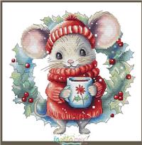 "Christmas Mouse" | Cross Stitch Pattern