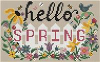 "Hello Spring" | Cross Stitch Pattern
