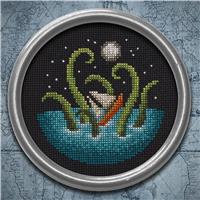 "Moonlight Kraken" | Cross Stitch Pattern