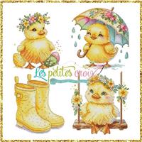 "Easter Chicks" | Cross Stitch Pattern