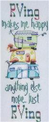"RVing Makes Me Happy" | Cross Stitch Pattern