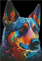 "Abstract German Shepherd (Large)"