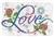 "Love" | Cross Stitch Kit at Everything Cross Stitch