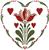 "Rosemaling Heart 2" | Cross Stitch Pattern