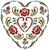 "Rosemaling Heart 3" | Cross Stitch Pattern