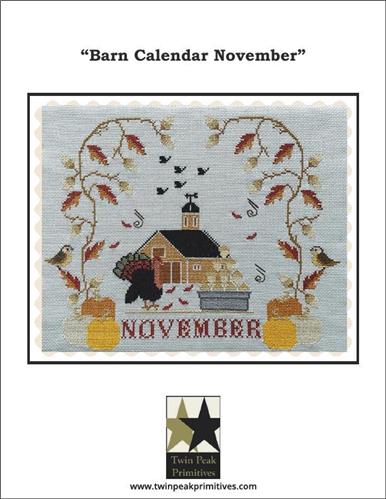 "Barn Calendar November" | Cross Stitch Pattern