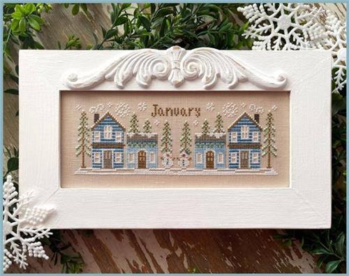 "January Mini Village" | Cross Stitch Pattern