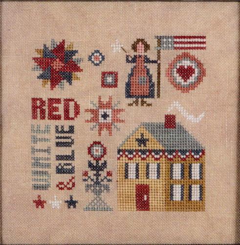 Doodles - Red, White & Blue | Cross Stitch Pattern