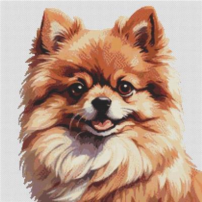 "Fiona - Pomeranian" | Cross Stitch Pattern