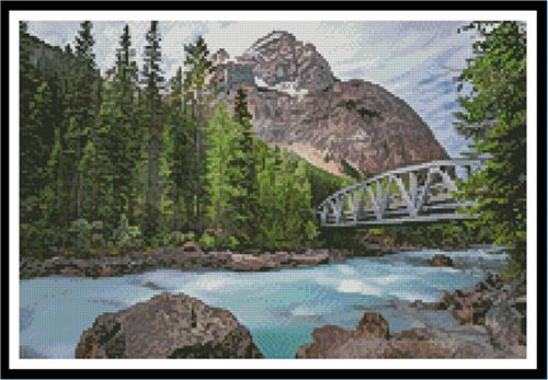 Yoho Valley Road Bridge | Cross Stitch Pattern