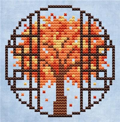 Autumn tree | Cross Stitch Pattern at Everything Cross Stitch